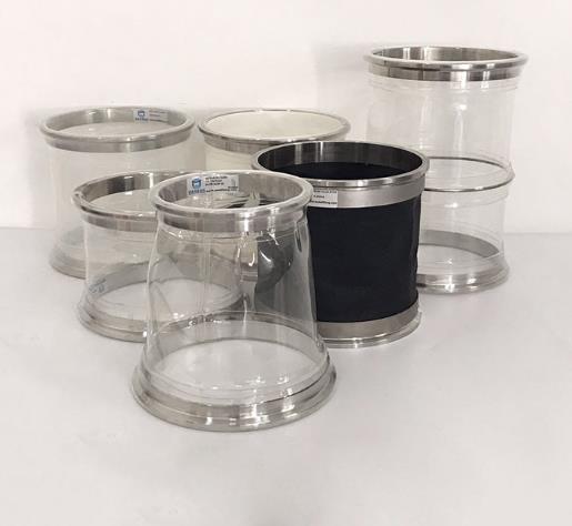 High Temperature Resistance 90degree PURF Industrial Flexible Connectors