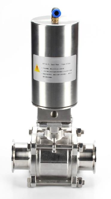 DN10~DN100 1 1/4in Stainless Steel Sanitary Valves Three Piece Ball Valve